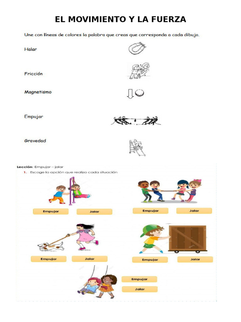 El Movimiento y La Fuerza | PDF