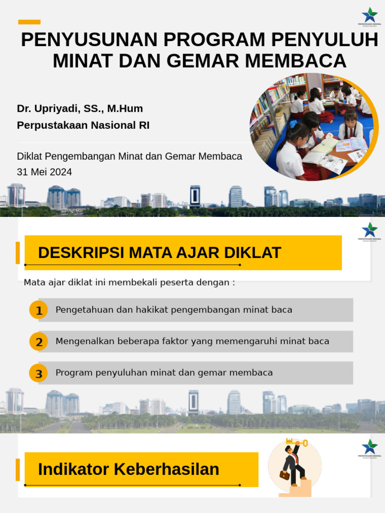 Penyusunan Program Penyuluh Minat Gemar Membaca | PDF