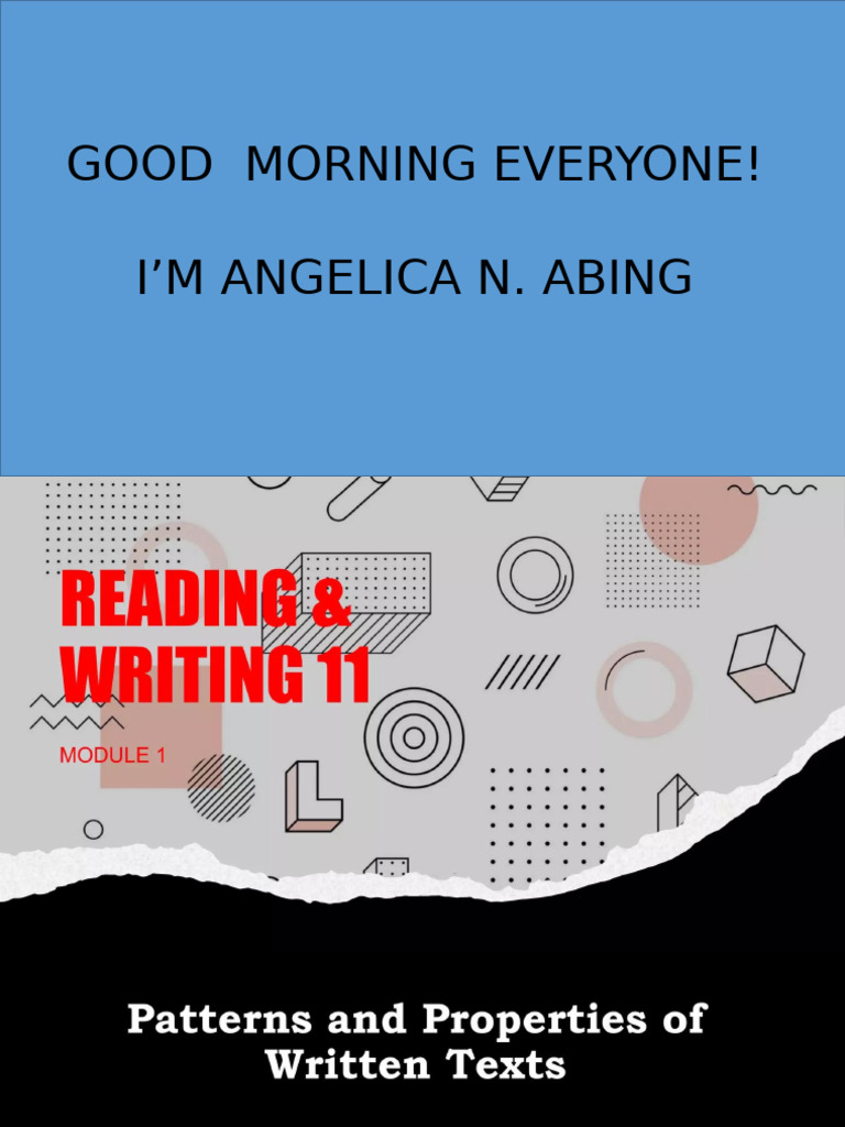 Reading and Writing PPT Q2 M1-W1-2 | PDF | Art