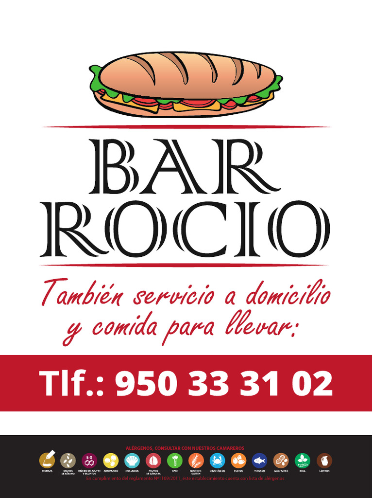 Carta Bar Rocio 2021 | PDF