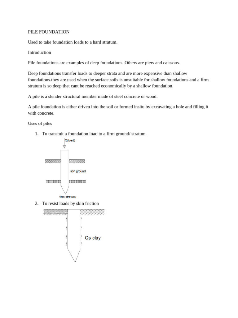 Pile Foundation | PDF