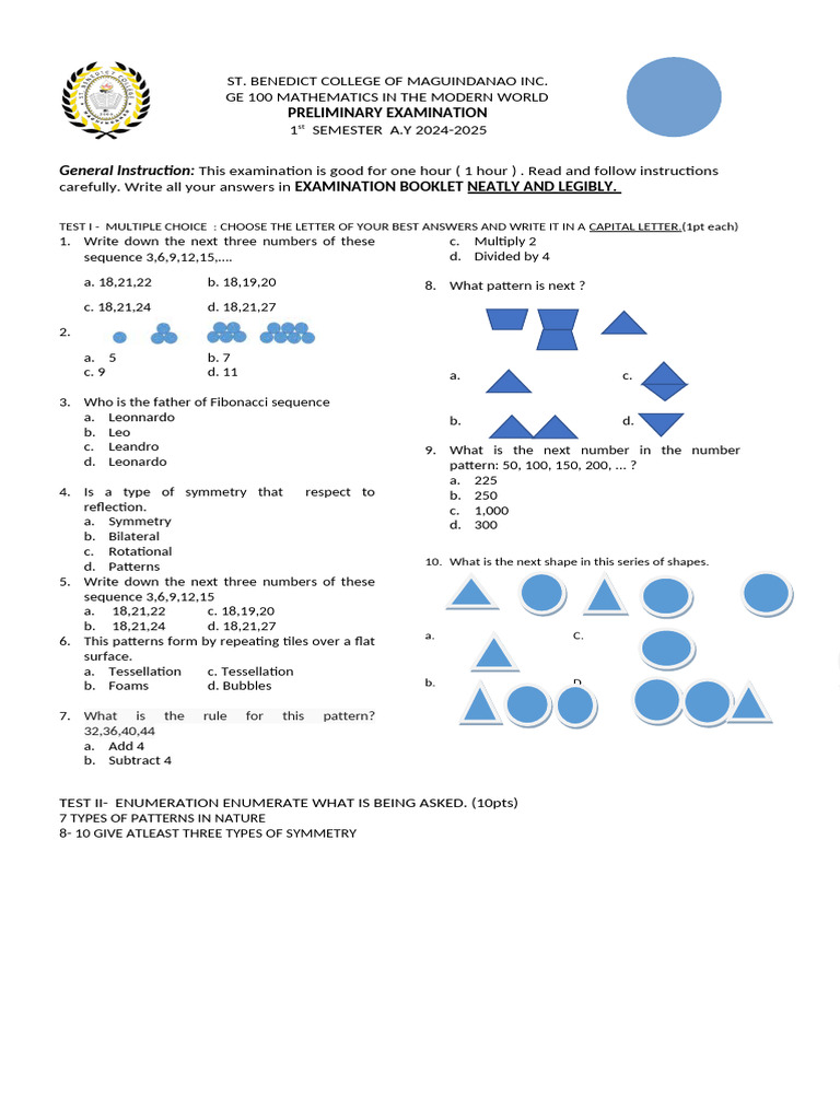 lengggggggggEXAM NI SIYA | PDF