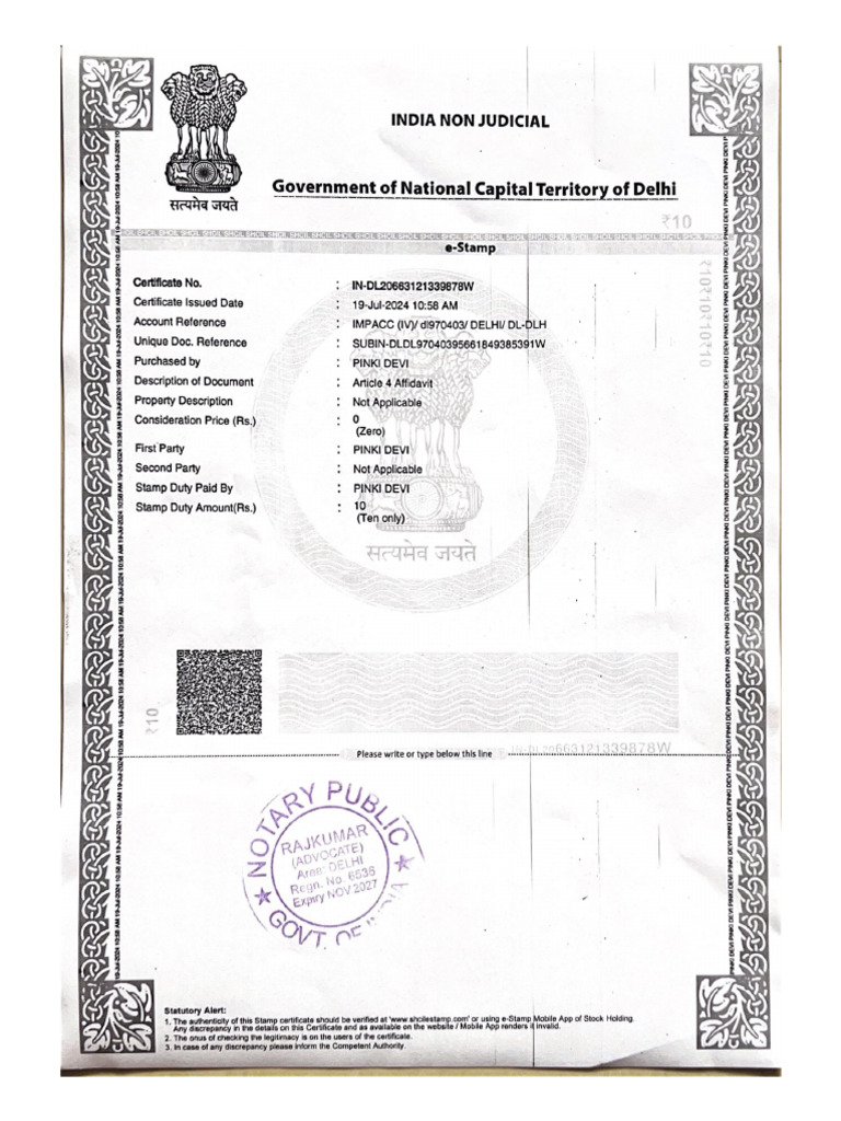 Government of National Capital Territory of Delhi | PDF