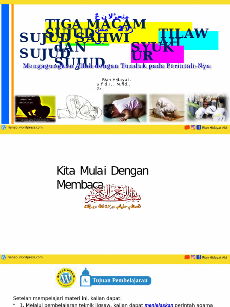 Bab 4 Tiga Macam Sujud | PDF