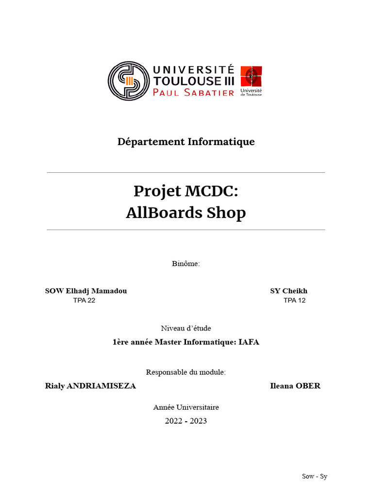 MCDC TP | PDF