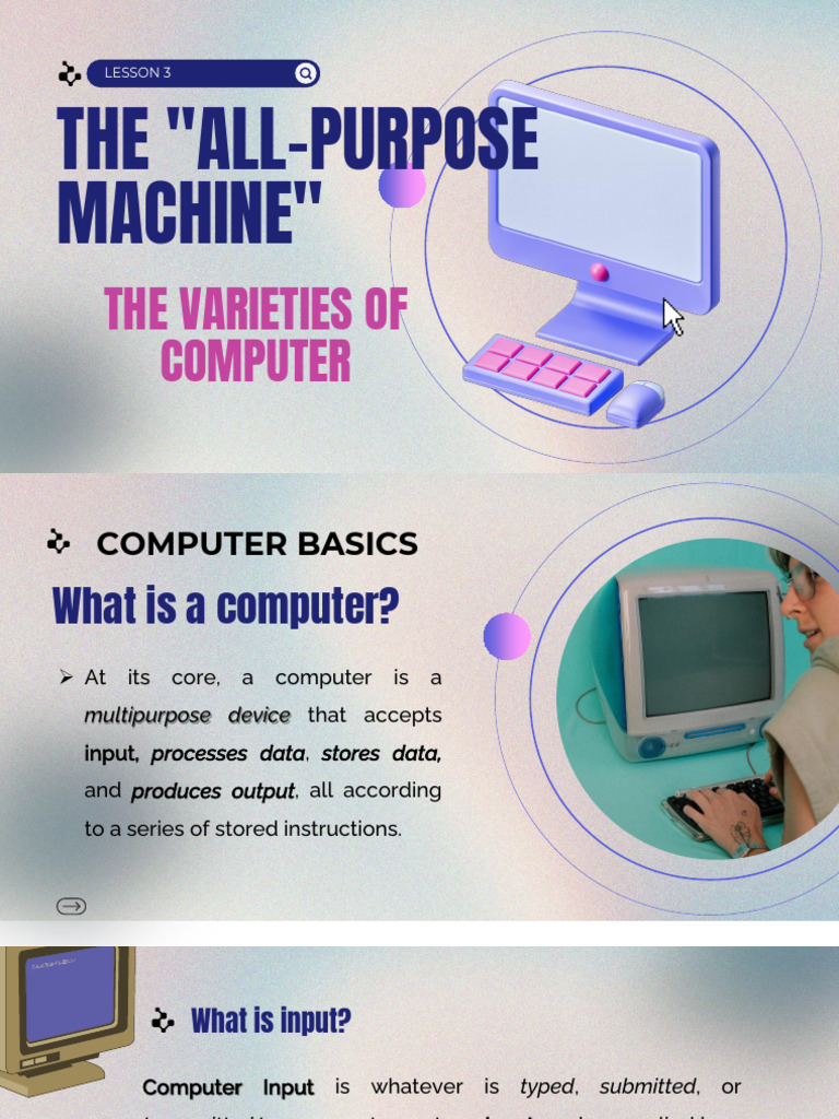 LESSON 3 THE ALL-PURPOSE MACHINE | PDF