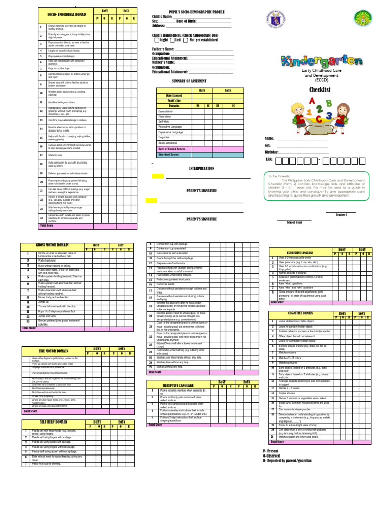 ECCD Checklist | PDF