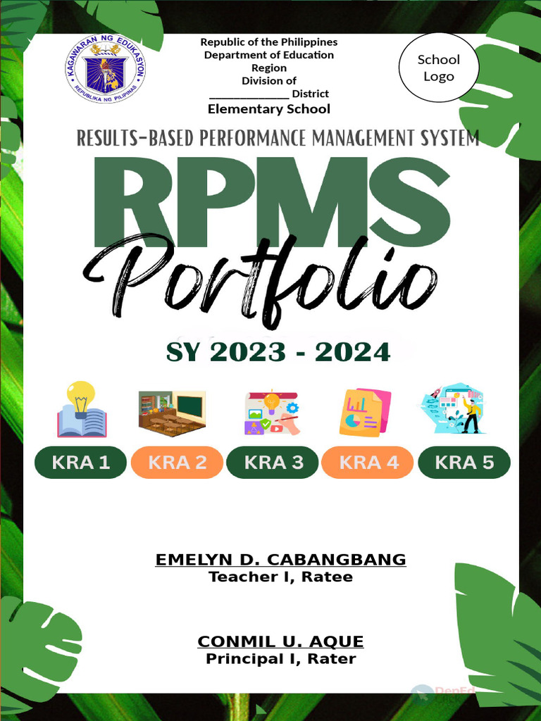 E Rpms Portfolio Design 6 | PDF