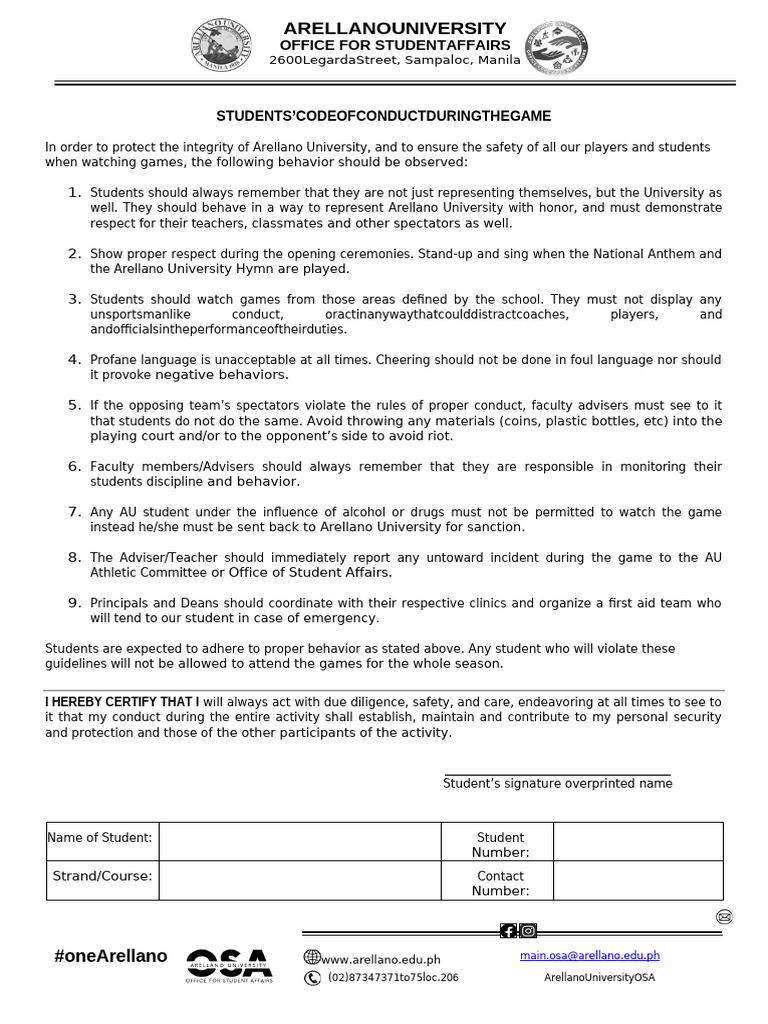 Code of Conduct | PDF