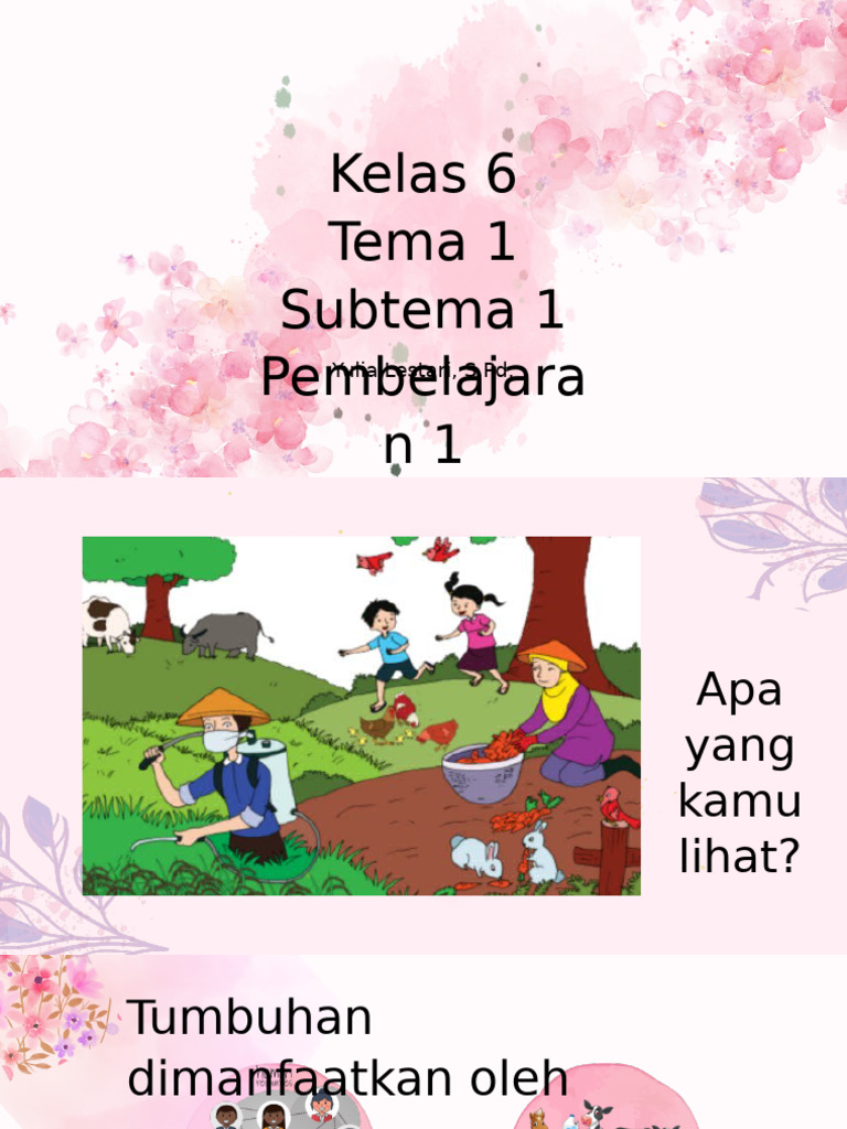 Ipa Kelas 6 Tema 1 Sb1 Pb1 | PDF