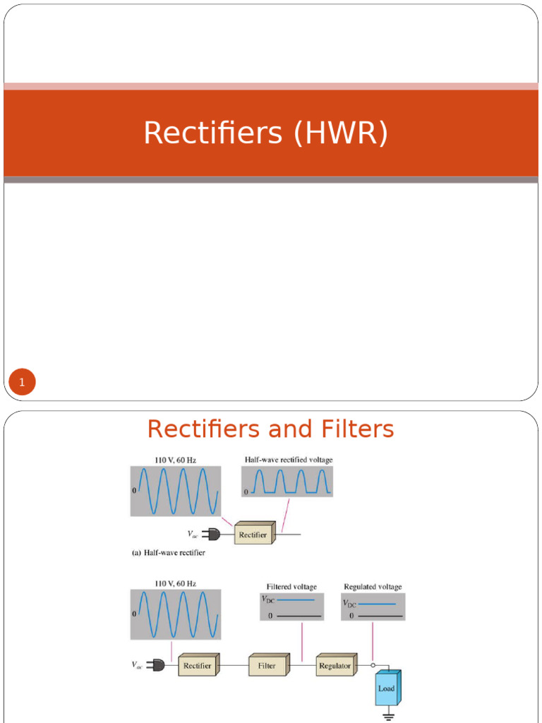3 Rectifiers HWR | PDF