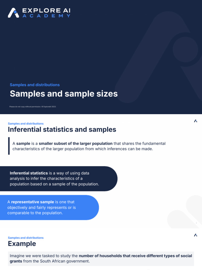 Samples and Sample Sizes [Slides] | PDF