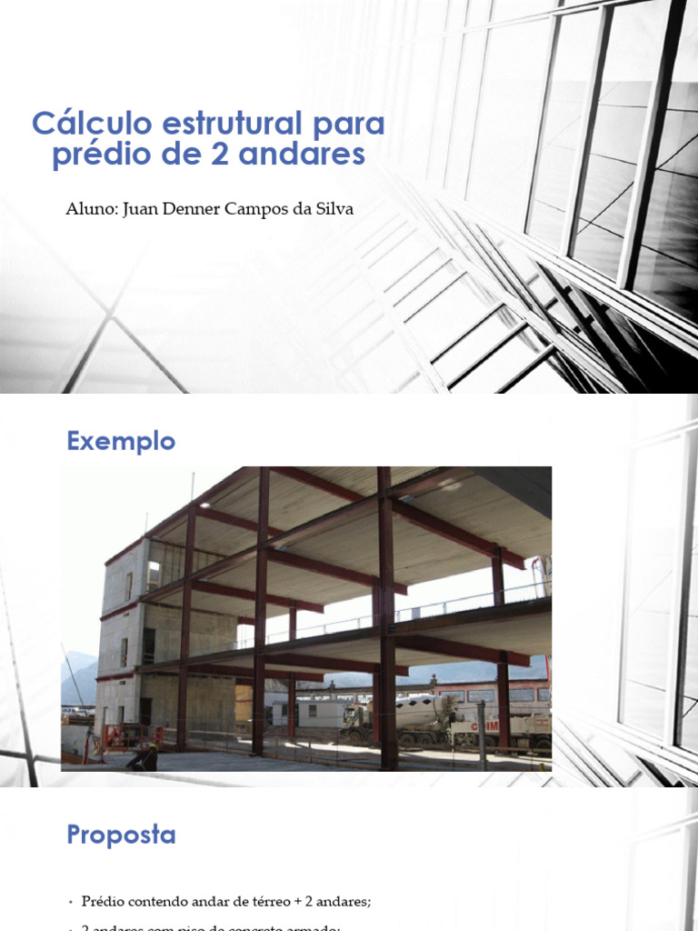 Cálculo Estrutural para Prédio de 2 Andares | PDF