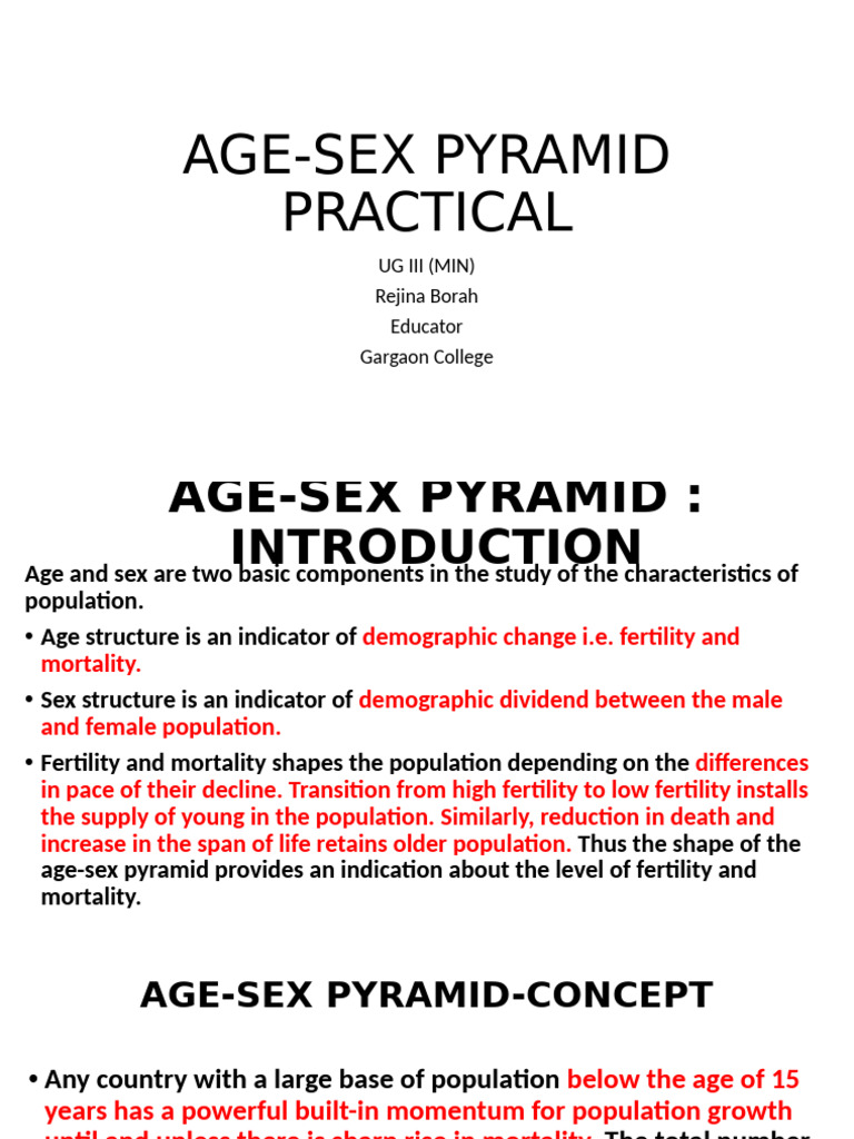 AGE-SEX PYRAMID | PDF