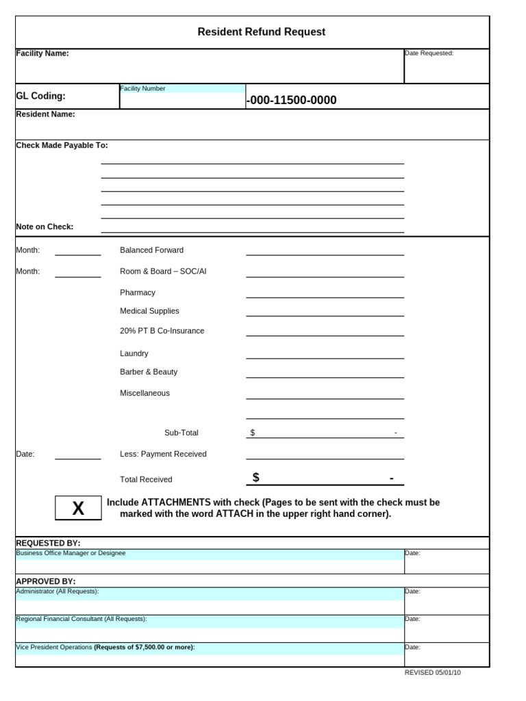 Refund Request Template | PDF