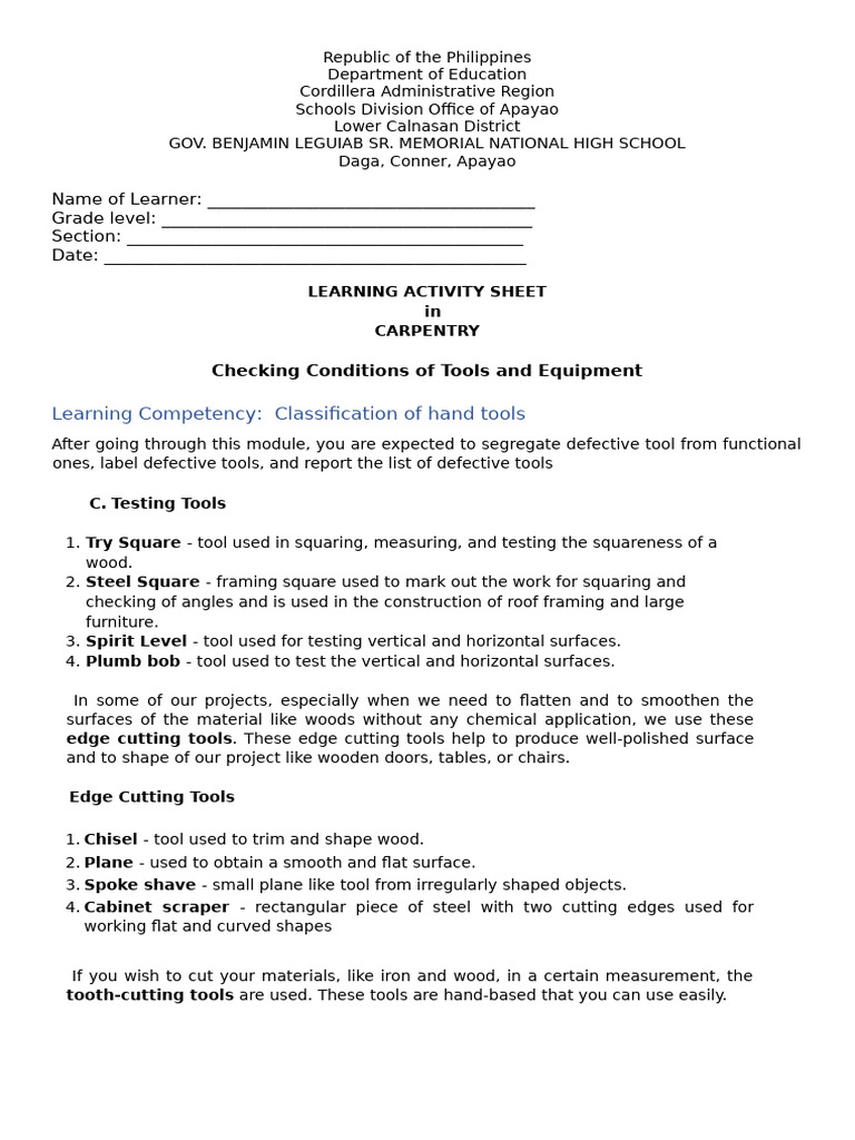 Las Grade 8 2023-2024 | PDF