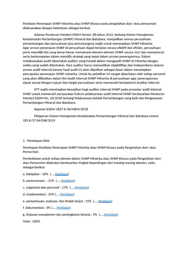 Pengertian audit SMKP | PDF