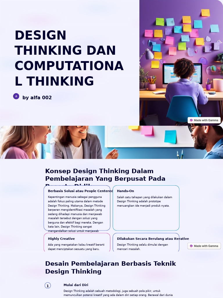 Design Thinking Dan Computational Thinking | PDF
