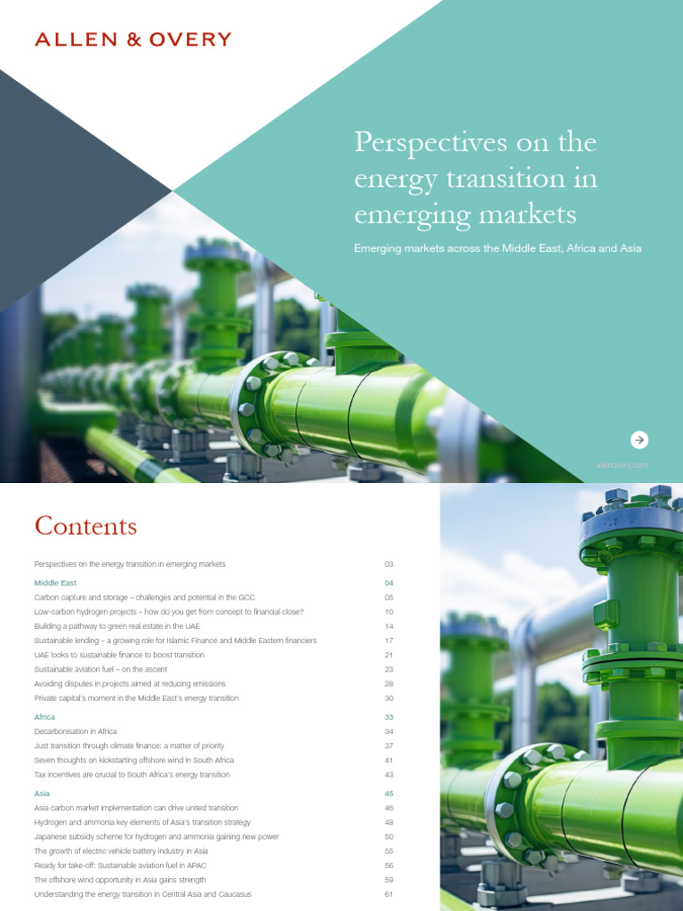 Perspectives On The Energy Transition in Emerging Markets Across The ...