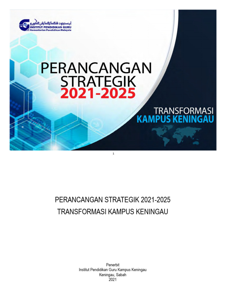 Perancangan Strategik 2021-2025 Edisi Internet - 01 | PDF