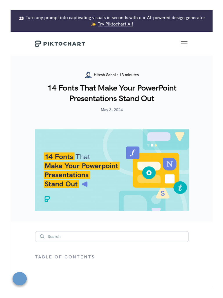 Best Fonts for PowerPoint Presentations | PDF | Typefaces | Career & Growth