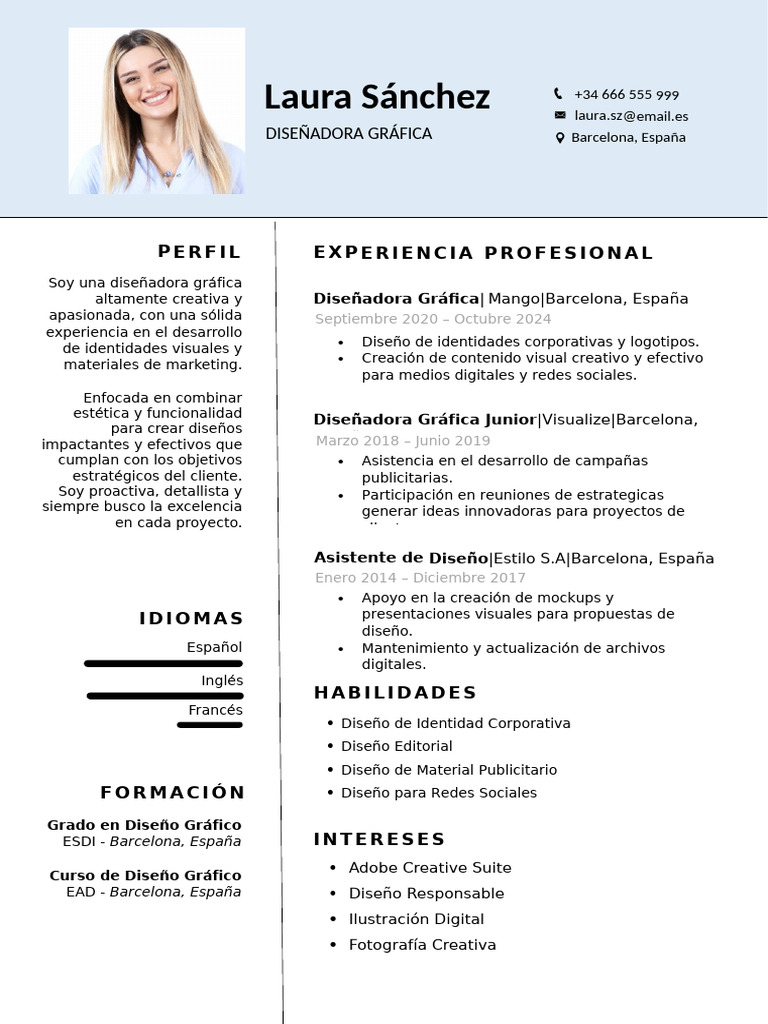 265 Formato de Curriculo Gratis | PDF