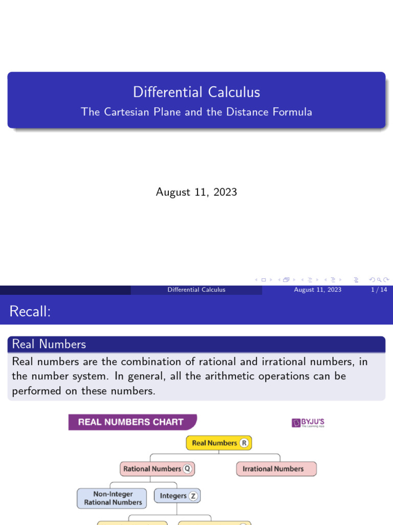 2 MATHG1 - The Cartesian Plane and Distance Formula | PDF | Cartesian ...