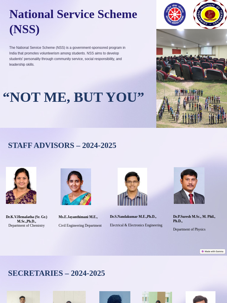 National Service Scheme NSS[1] | PDF