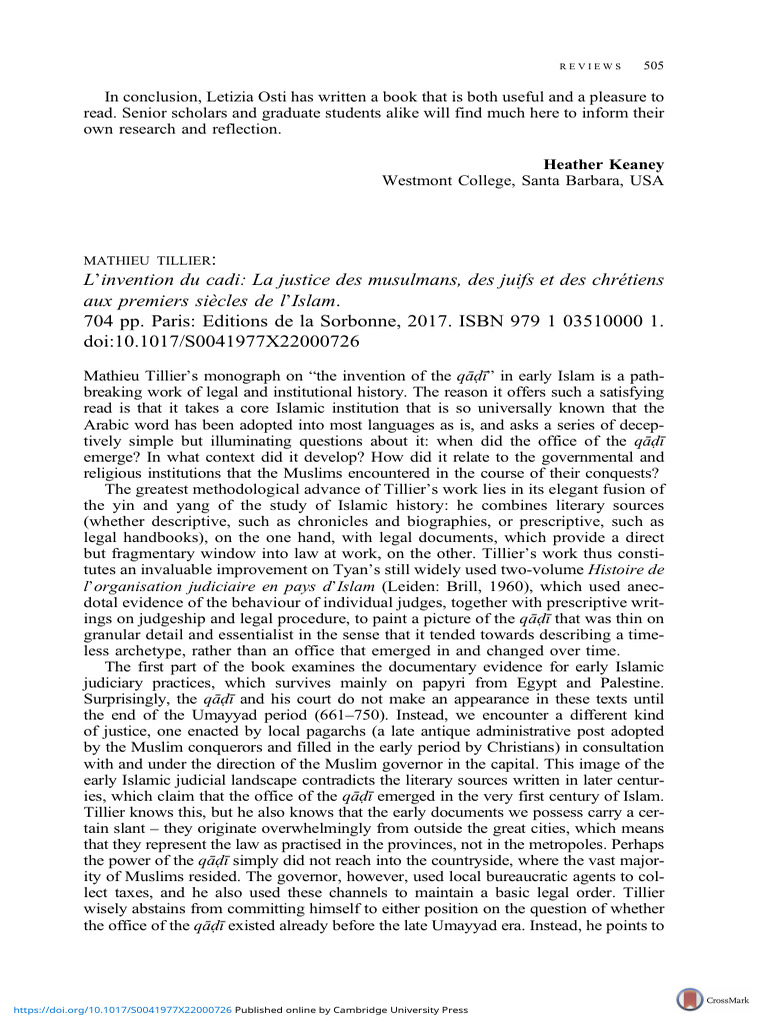 AES Review TILLIER - L - Invention - Du - Cadi - TH | PDF