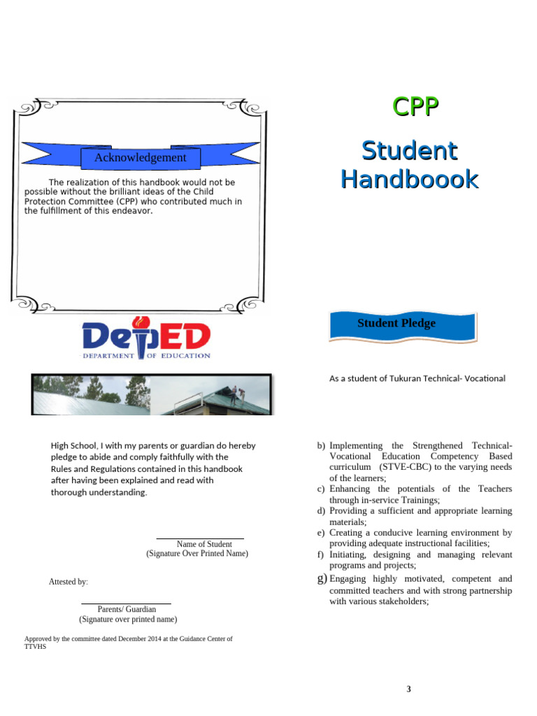 Student Handbook | PDF