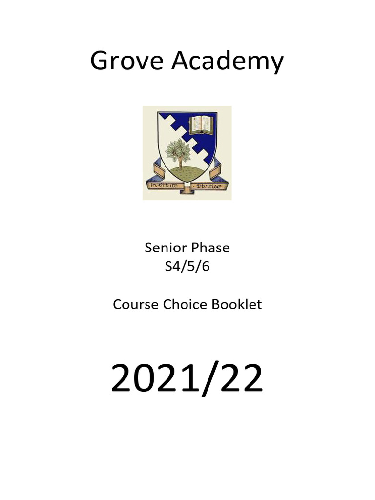 Grove Academy Course Infromation 2021 | PDF