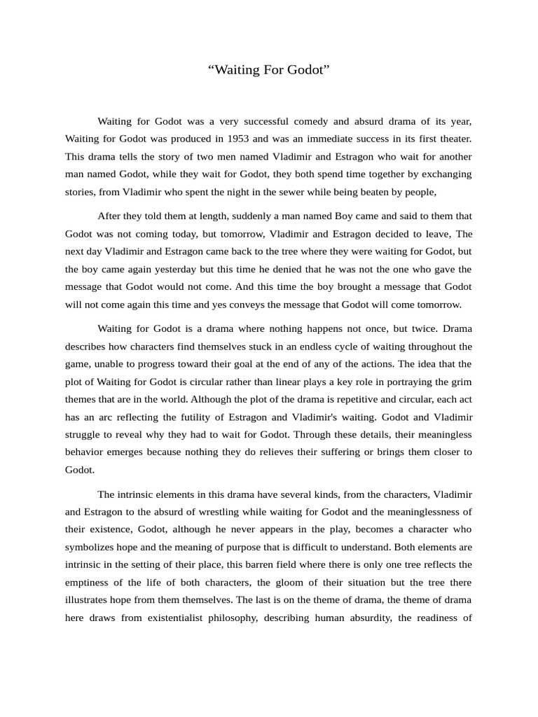 Waiting For Godot | PDF