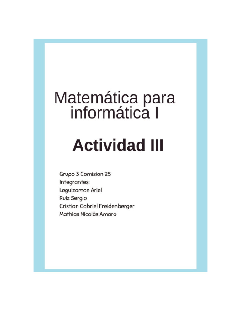 Actividad n3 | PDF