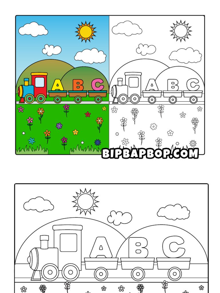 Alphabet Train Coloring | PDF