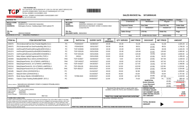 TGP Pharma Inc | PDF