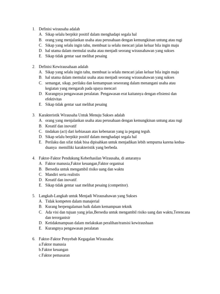 Kisi Kisi Soal Produktif Kreatif | PDF