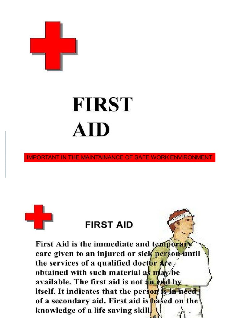 First Aid Presentation | PDF