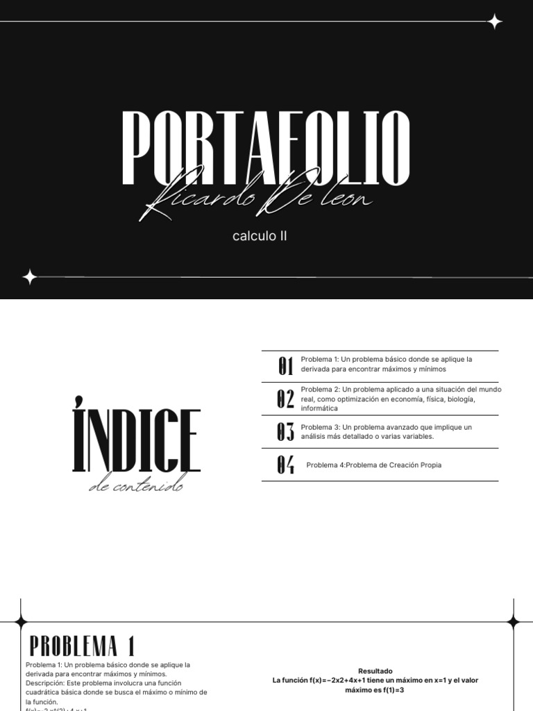 Presentación Diapositivas Portafolio | PDF