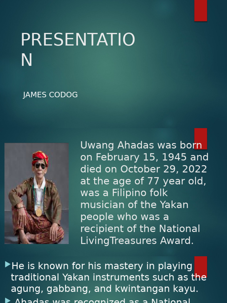 Presentatio N: James Codog | PDF