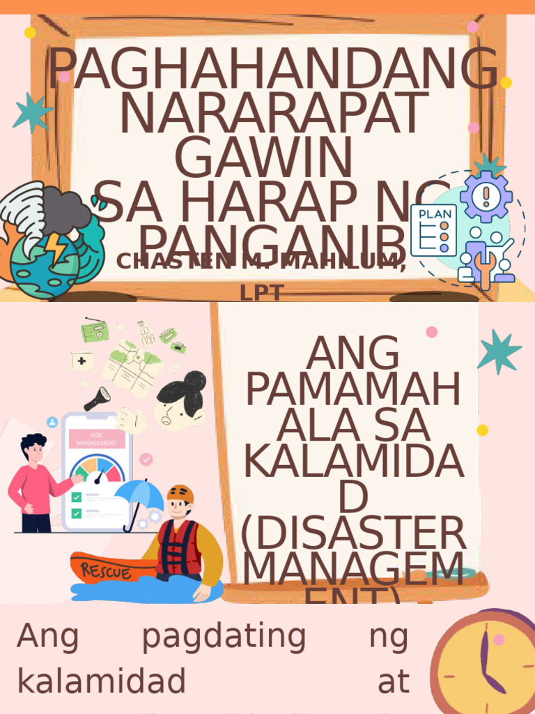 Paghahandang Nararapat Gawin Sa Harap NG Panganib | PDF