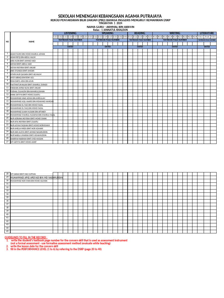 Rekod Transit PBD 2024 | PDF