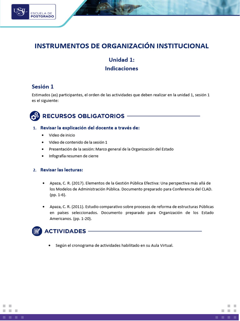 U1 Indicaciones IOI | PDF
