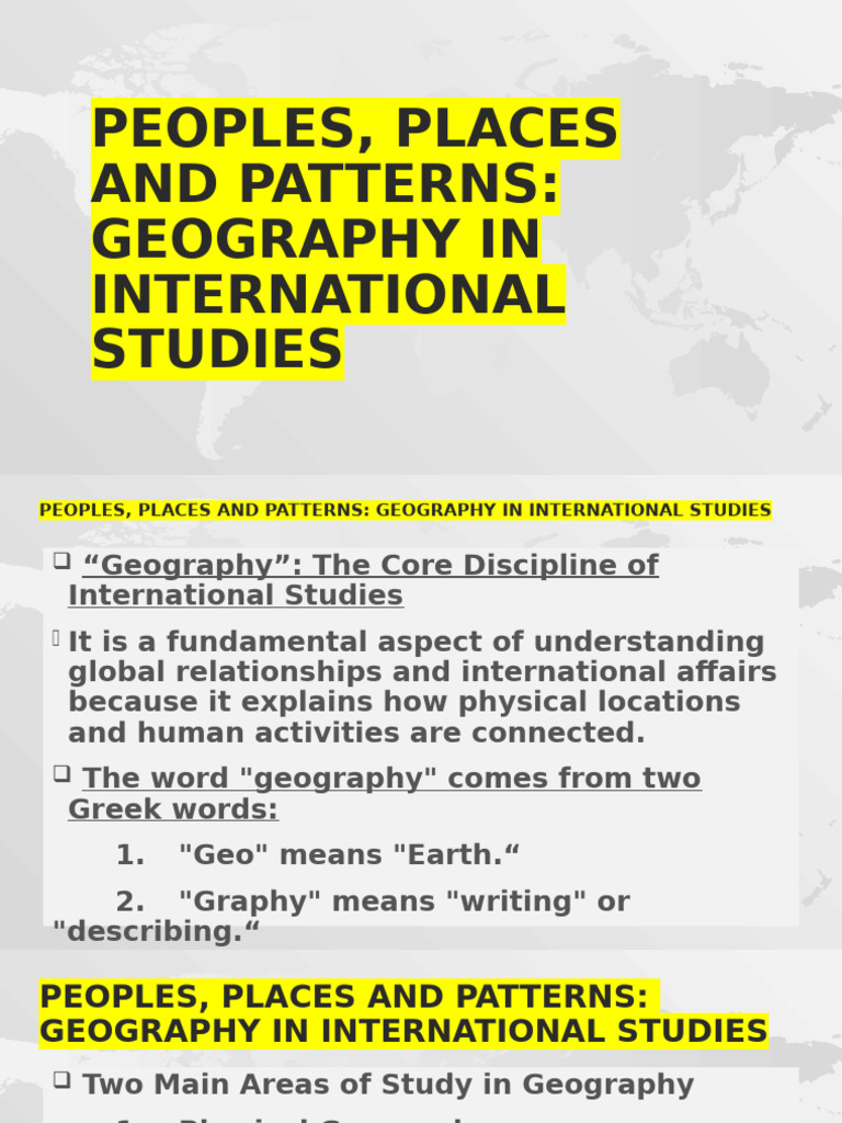 Geography's Role in Global Studies | PDF | Geography | Social Science