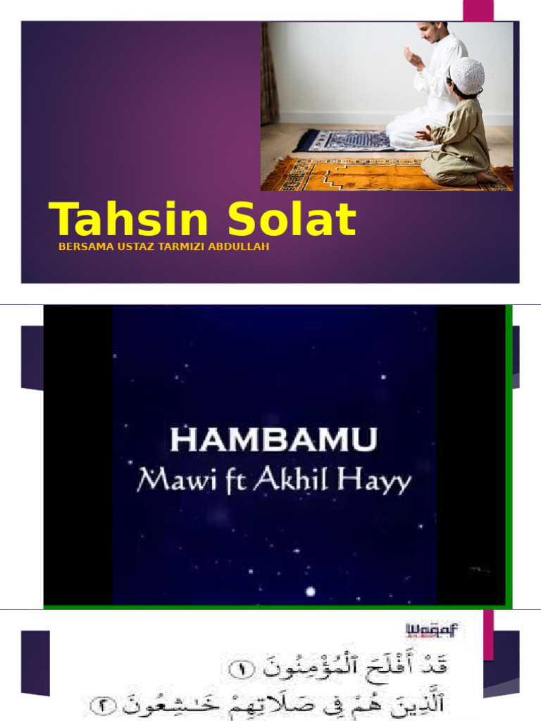 Tahsin Solat | PDF