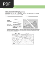 Relative Dating Worksheet Whats Up Key | PDF | Stratigraphy | Physical ...