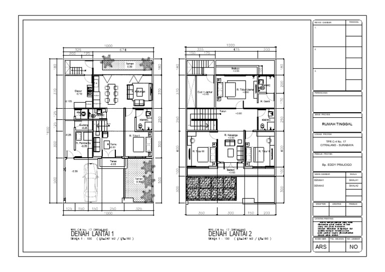 layout denah-Model | PDF