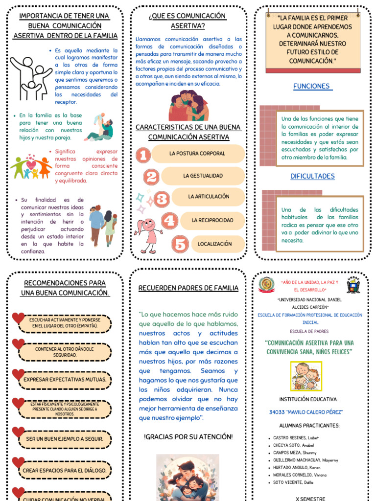 Triptico Original Escuela de Padres | PDF