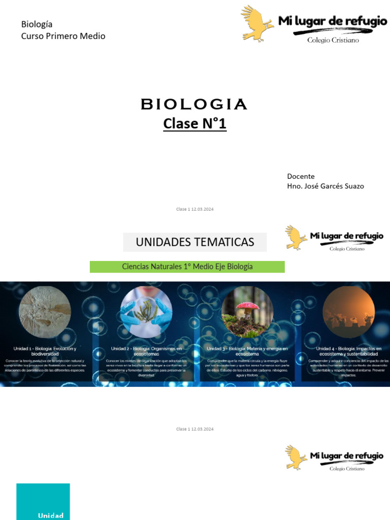 Biología 1ro Clase 1 | PDF