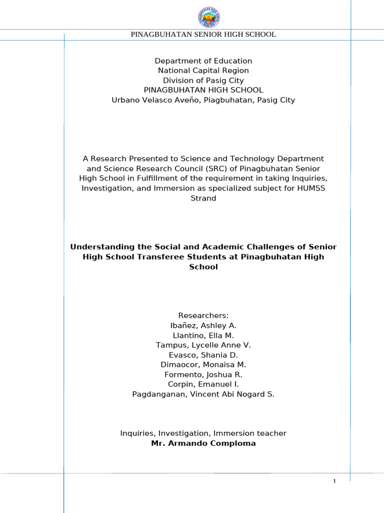 Research Paper of HUMSS A | PDF