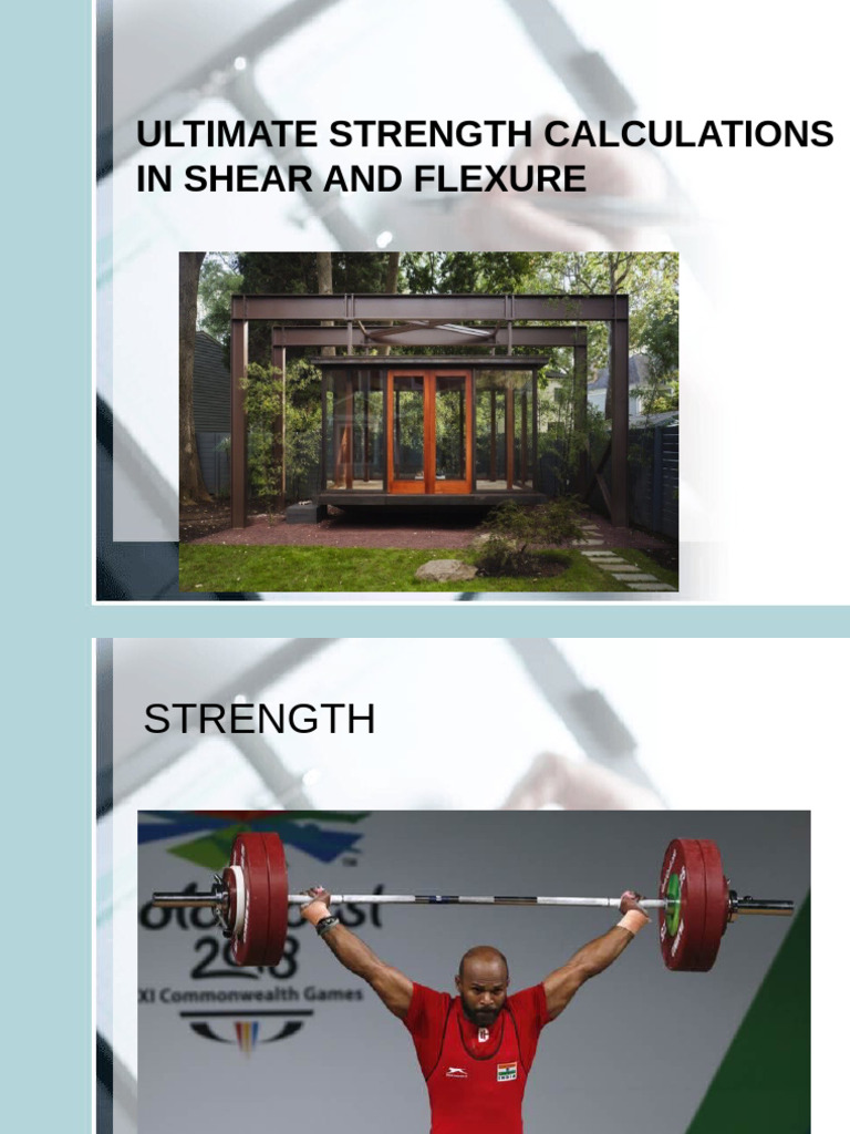 Ultimate Strength Calculations in Shear and Flexure | PDF